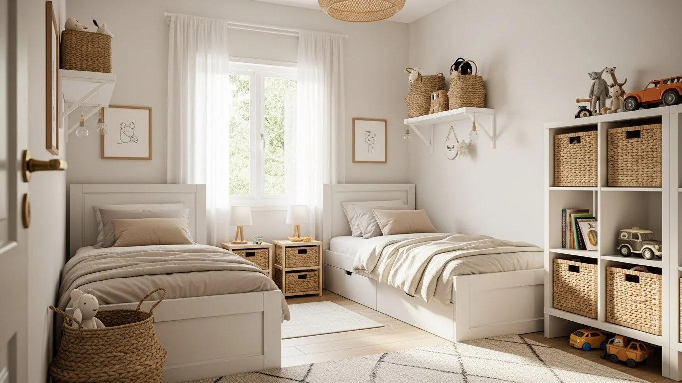 How to Decorate a Shared Kids’ Room Without Clutter - decorviewer.com